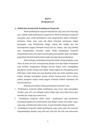 STRATEGI PEMBELAJARAN KOOPERATIF | DOCX