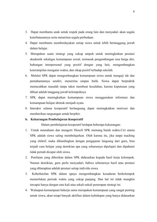 STRATEGI PEMBELAJARAN KOOPERATIF | DOCX