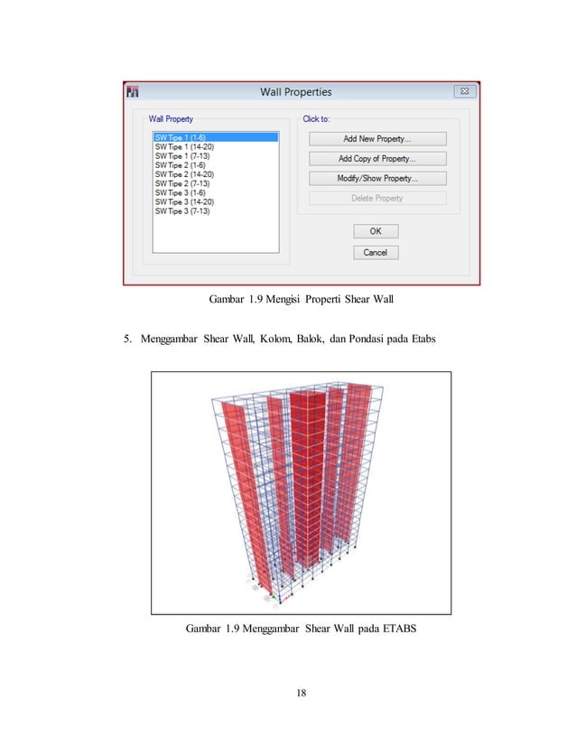 Sistem bangunan tinggi analisis shearwall | DOCX