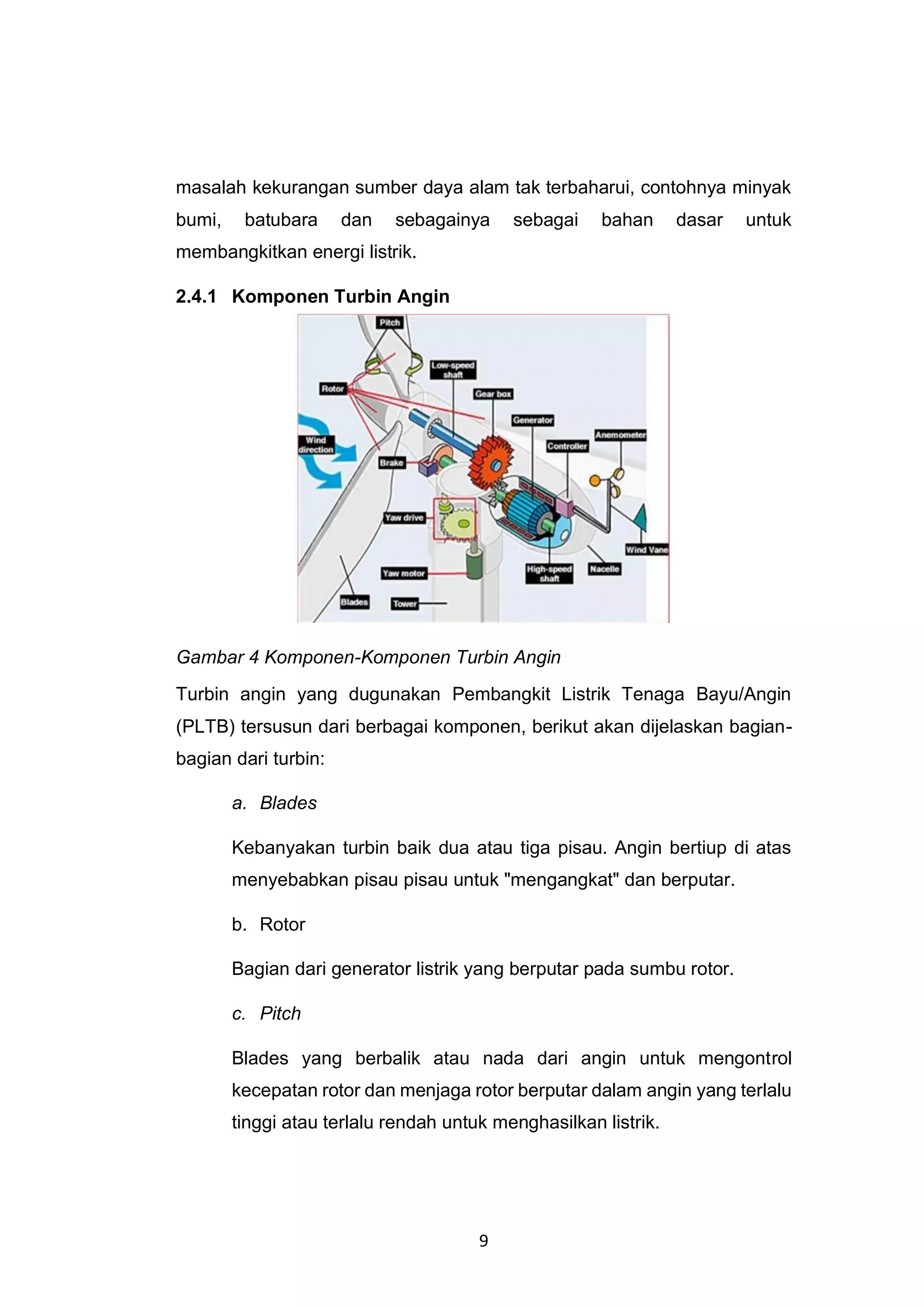 Makalah Sumber Daya Energi - PLTB (Pembangkit Listrik Tenaga Bayu) | PDF
