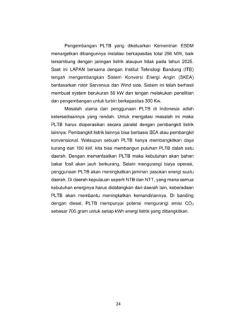 Makalah Sumber Daya Energi - PLTB (Pembangkit Listrik Tenaga Bayu) | PDF