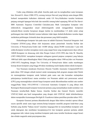 Makalah sejarah dan aplikasi komputer | DOCX