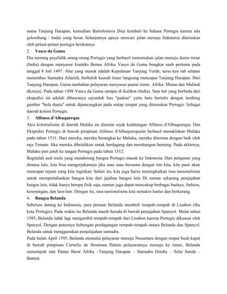 Makalah sejarah indonesia; antara kolonialisme dan imperialisme (sma) | DOC