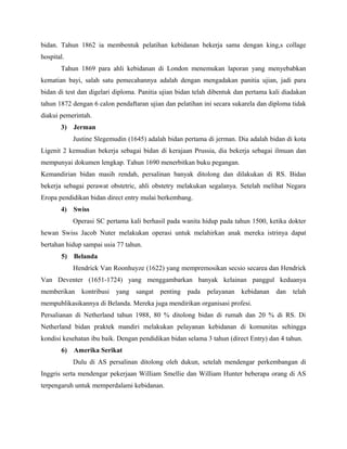 Makalah sejarah kebidanan | DOC