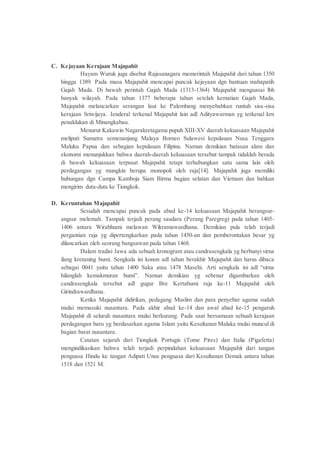 Makalah sejarah kerajaan majapahit & pajajaran . | DOCX