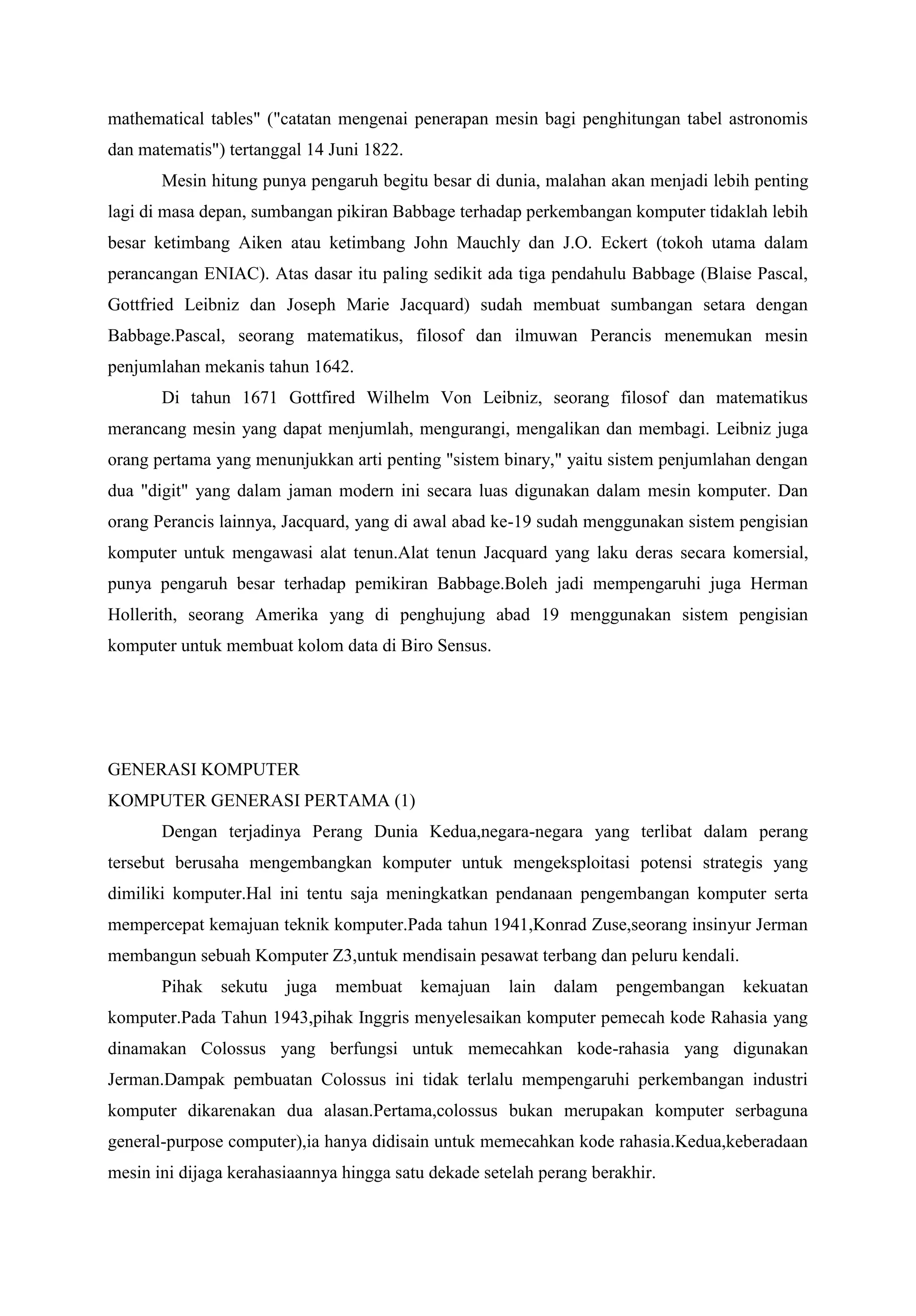 Makalah sejarah komputer | DOCX