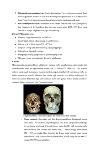 Makalah sejarah manusia purba | DOCX