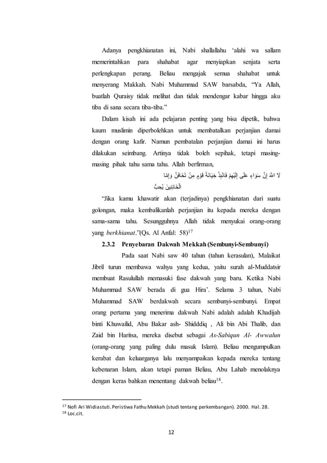 Makalah sejarah pendidikan islam : Islam di Mekkah | PDF