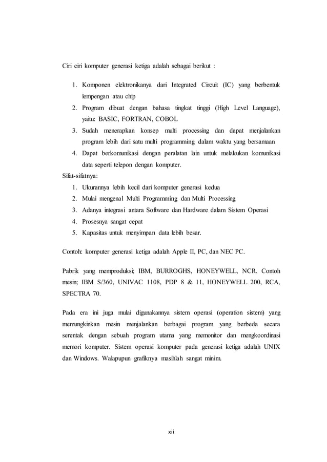 Makalah sejarah perkembangan komputer dari awal hingga saat ini | DOCX