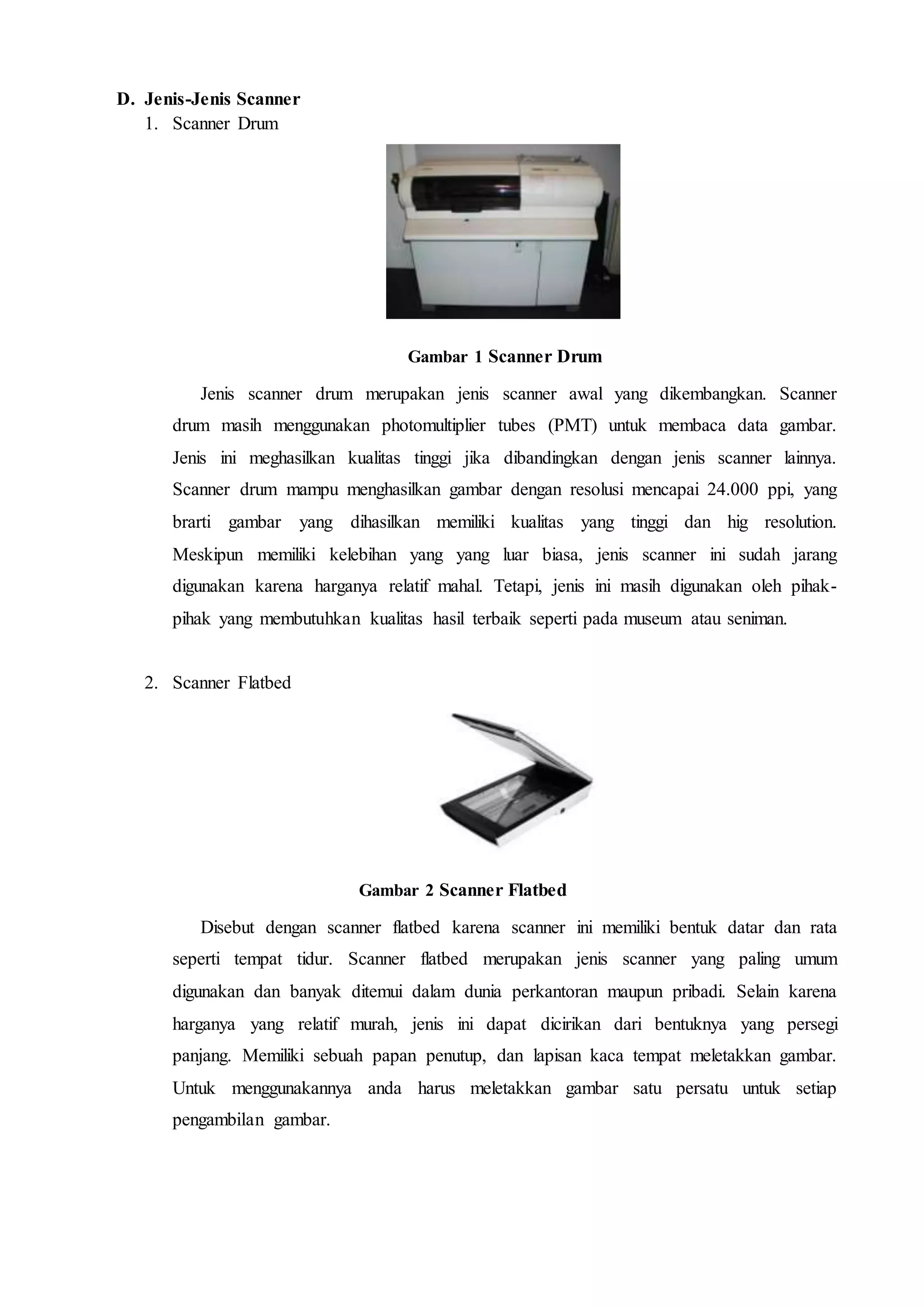 Makalah perkembangan scanner | DOCX