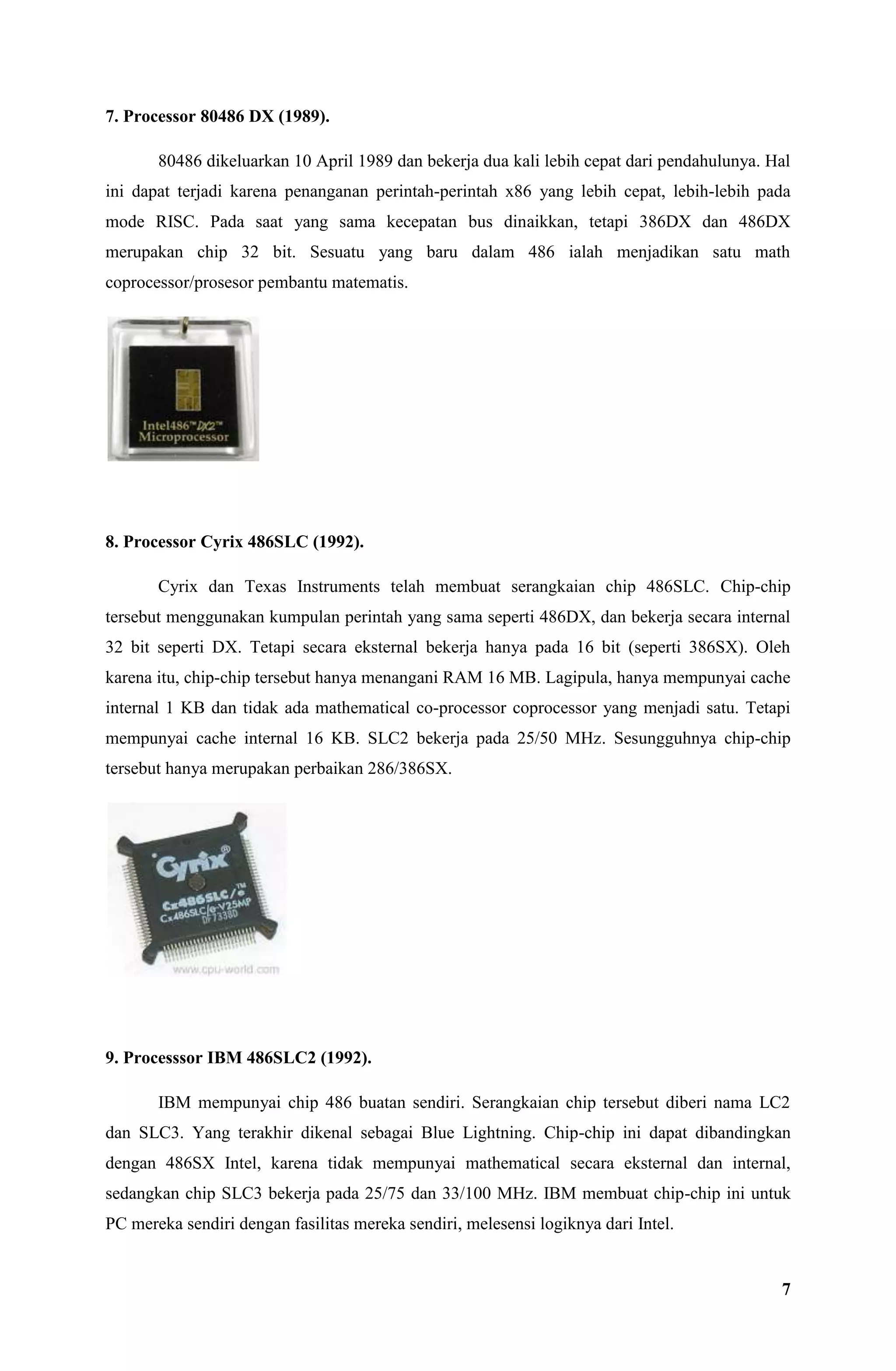 Makalah sejarah prosesor lengkap | DOCX