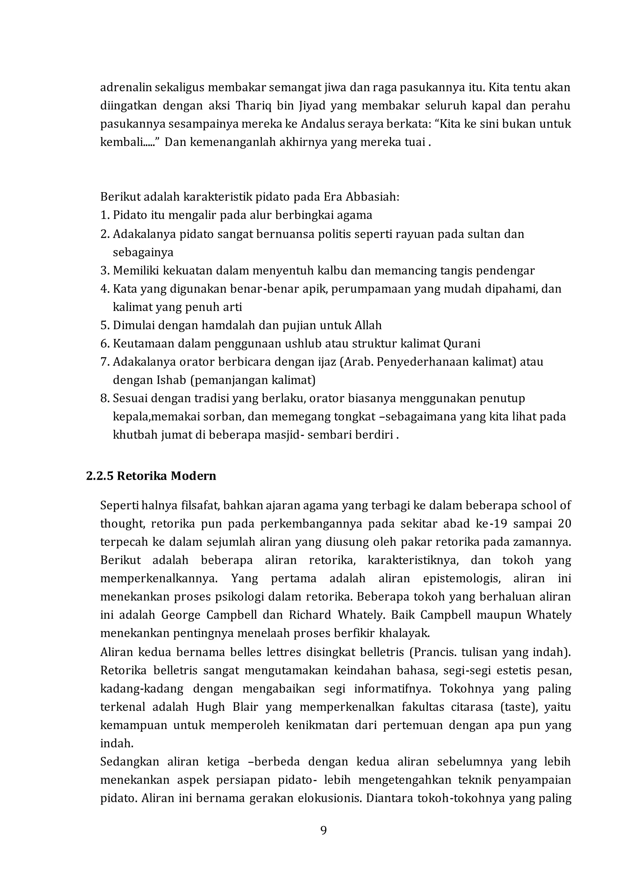 Makalah sejarah retorika | DOCX