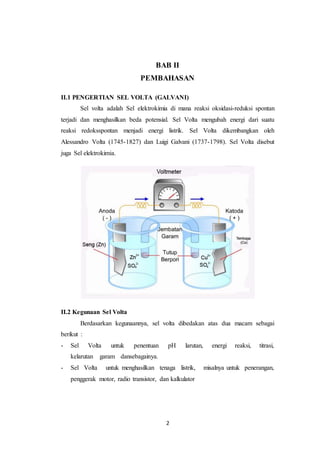 Makalah Sel volta (Galvani) | DOCX