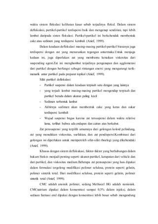 Suspensi Terdeflokulasi | DOCX