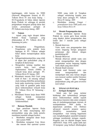 Study Tentang Fungsi (NMS) sebagai Sistem Monitoring Akses Jaringan ...