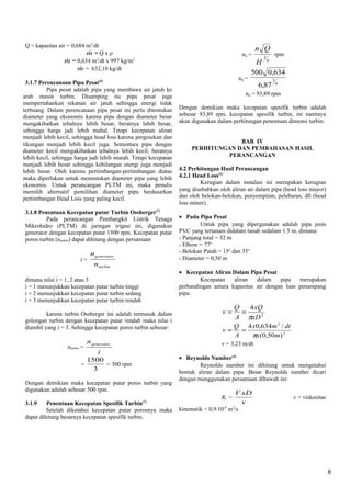 PERANCANGAN PEMBANGKIT LISTRIK TENAGA MIKROHIDRO KAPASITAS 25 KW DENGAN MENGGUNAKAN TURBIN ...
