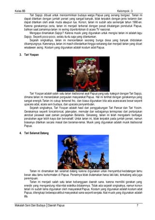 Makalah seni dan budaya daerah Papua | DOCX