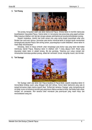 Makalah seni dan budaya daerah Papua | DOCX