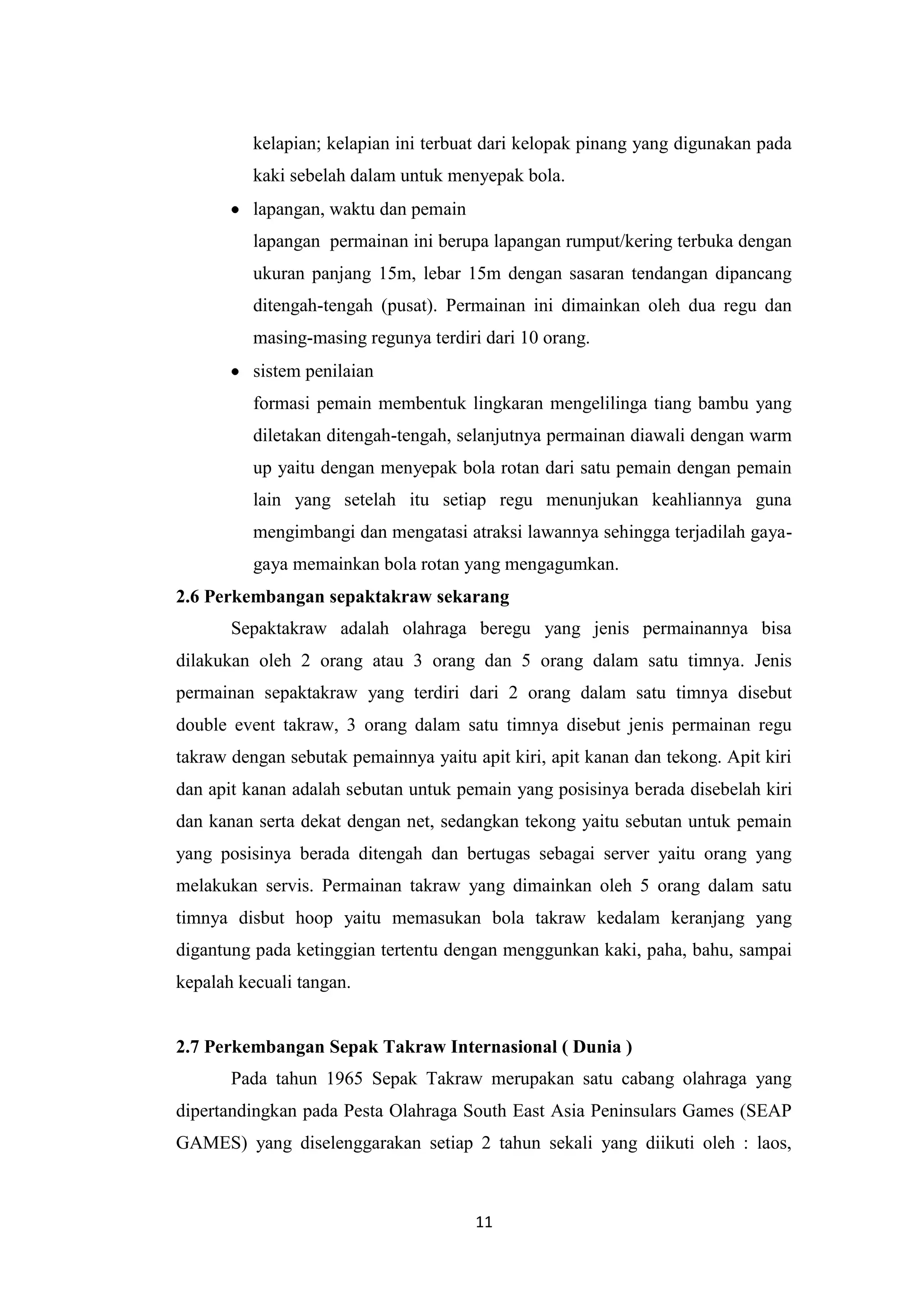 Makalah sepak takraw yayang | DOCX