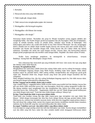 Makalah shalat khusyuk | DOCX