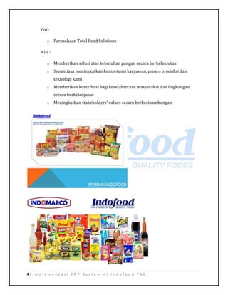 Makalah Implementasi ERP Indofood | DOCX