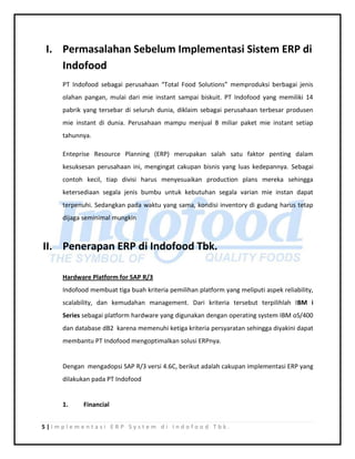 Makalah Implementasi ERP Indofood | DOCX