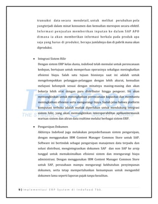 Makalah Implementasi ERP Indofood | DOCX
