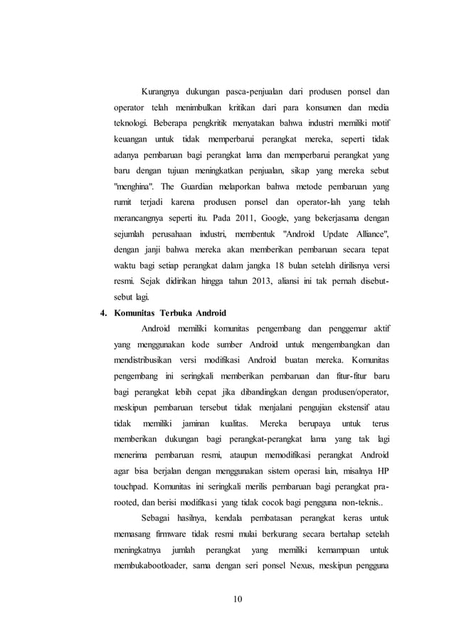 Makalah sistem informasi android | DOCX
