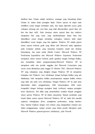 Makalah sistem informasi windows xp | DOCX
