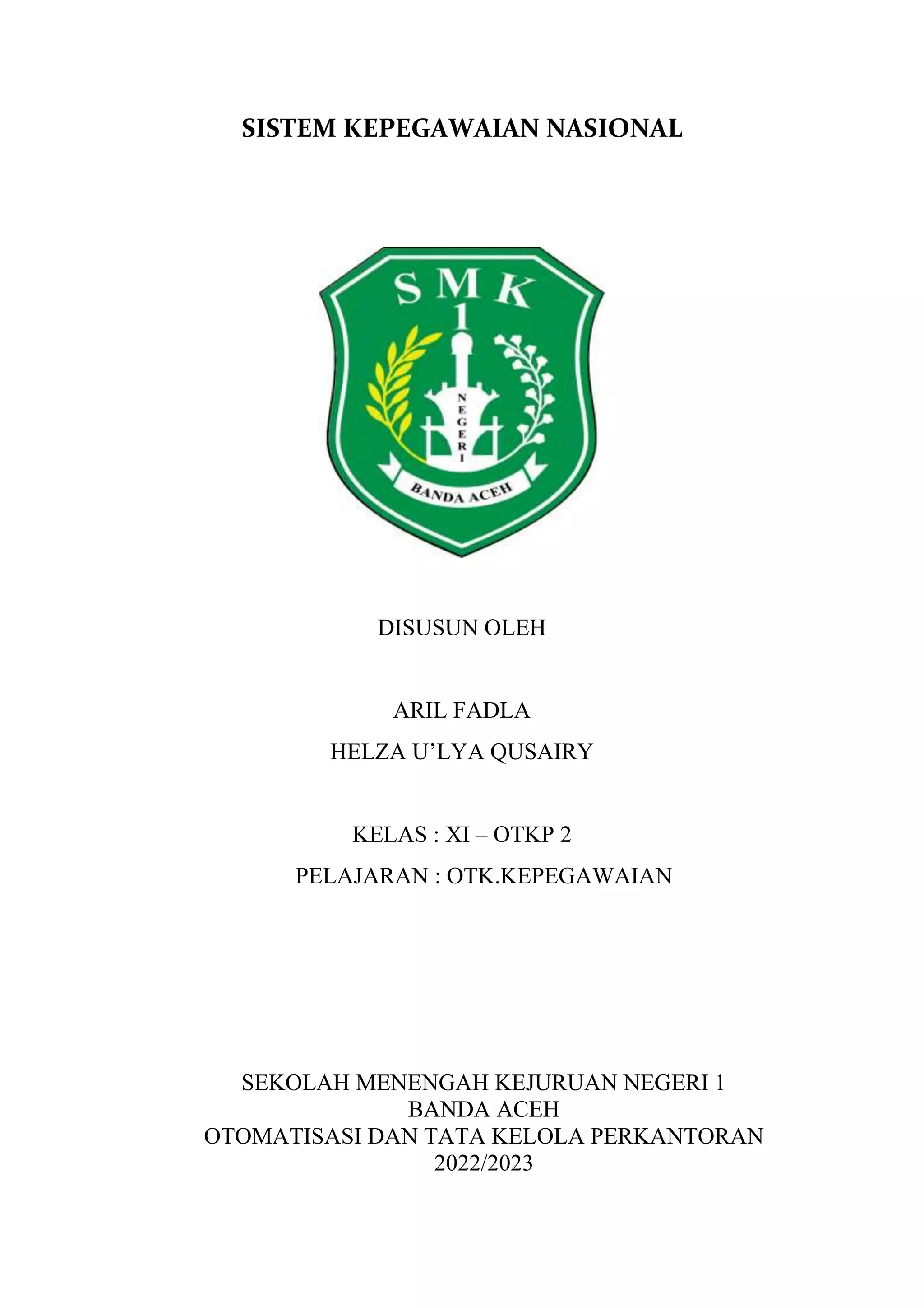 MAKALAH SISTEM KEPEGAWAIAN NASIONAL.docx