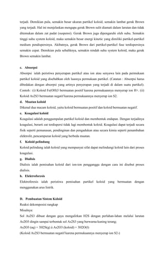 Makalah sistem koloid | DOCX