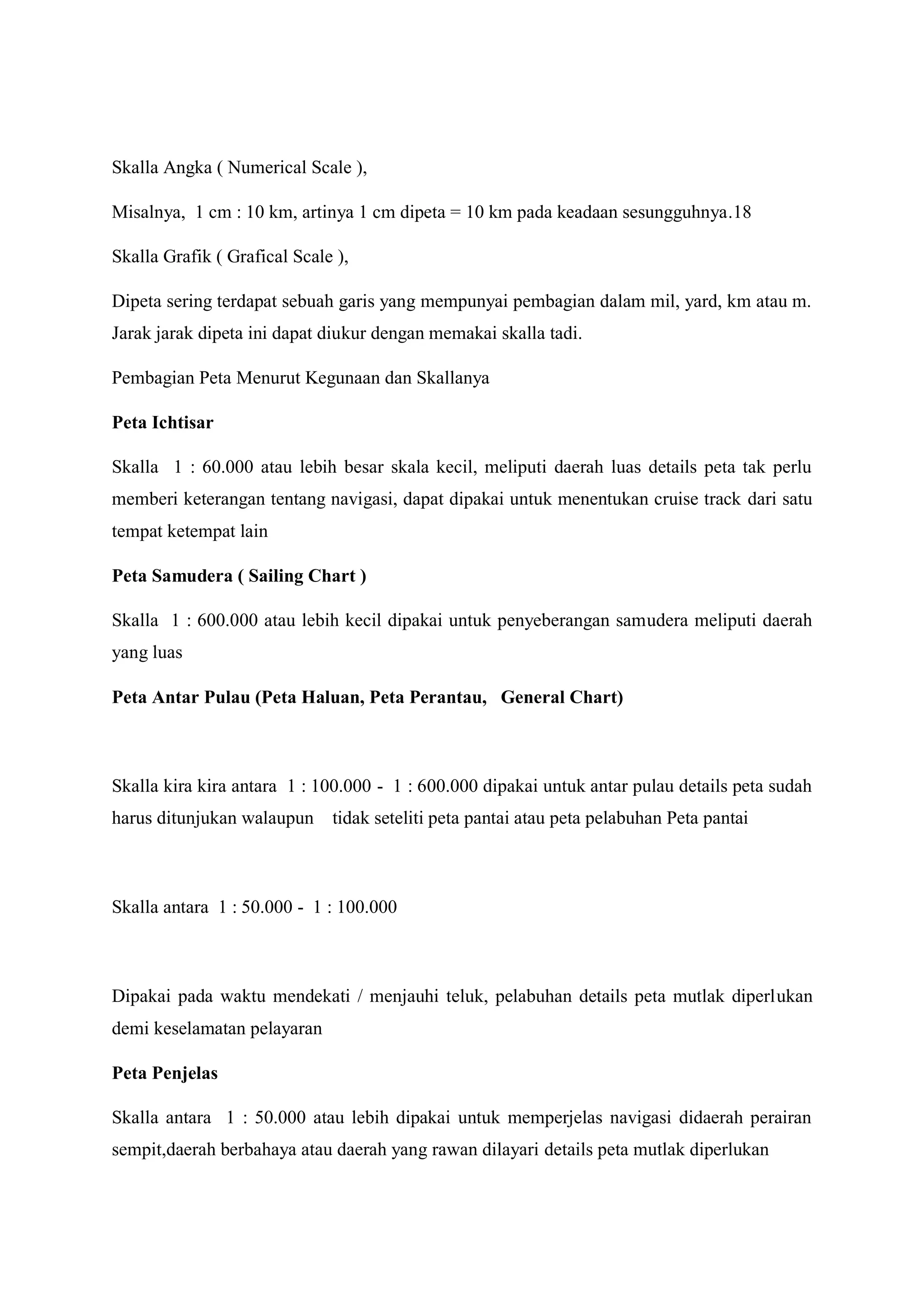 SISTEM NAVIGASI DAN PETA NAUTICAL CHART (1) | PDF