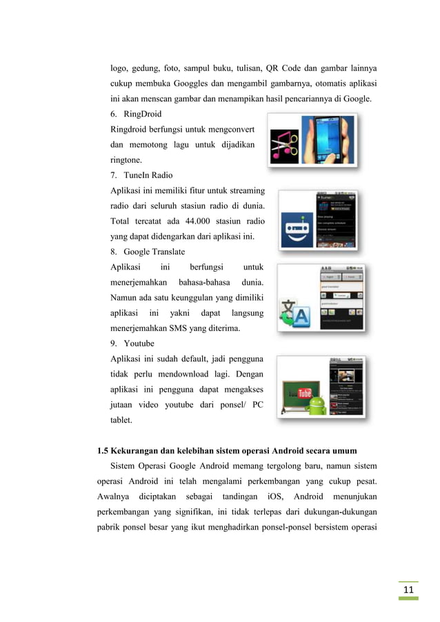 Makalah sistem operasi android | DOCX