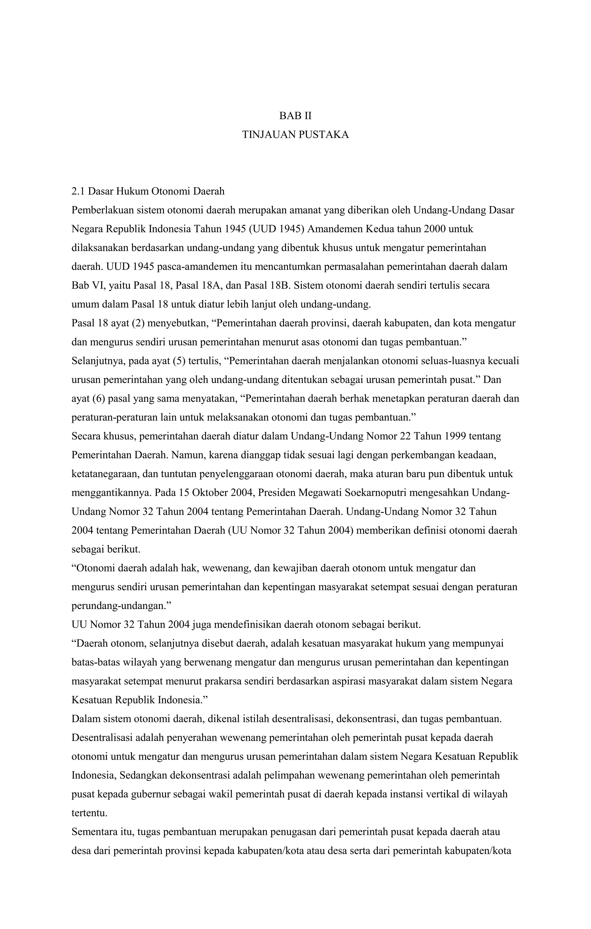 Makalah sistem pemerintahan daerah | DOCX