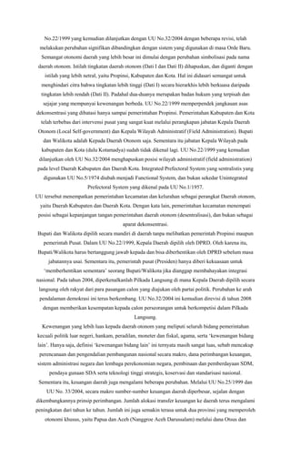 Makalah sistem pemerintahan daerah | DOCX