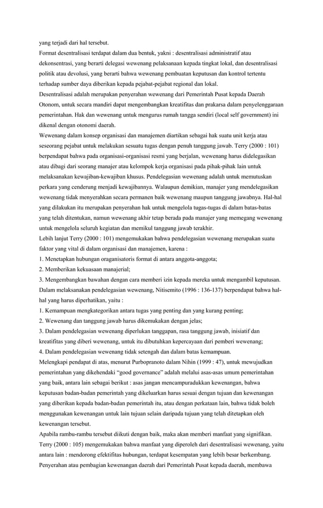 Makalah sistem pemerintahan daerah | DOCX