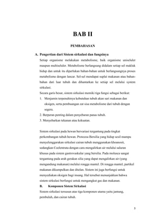 -sistem sirkulasi hewan - | DOCX