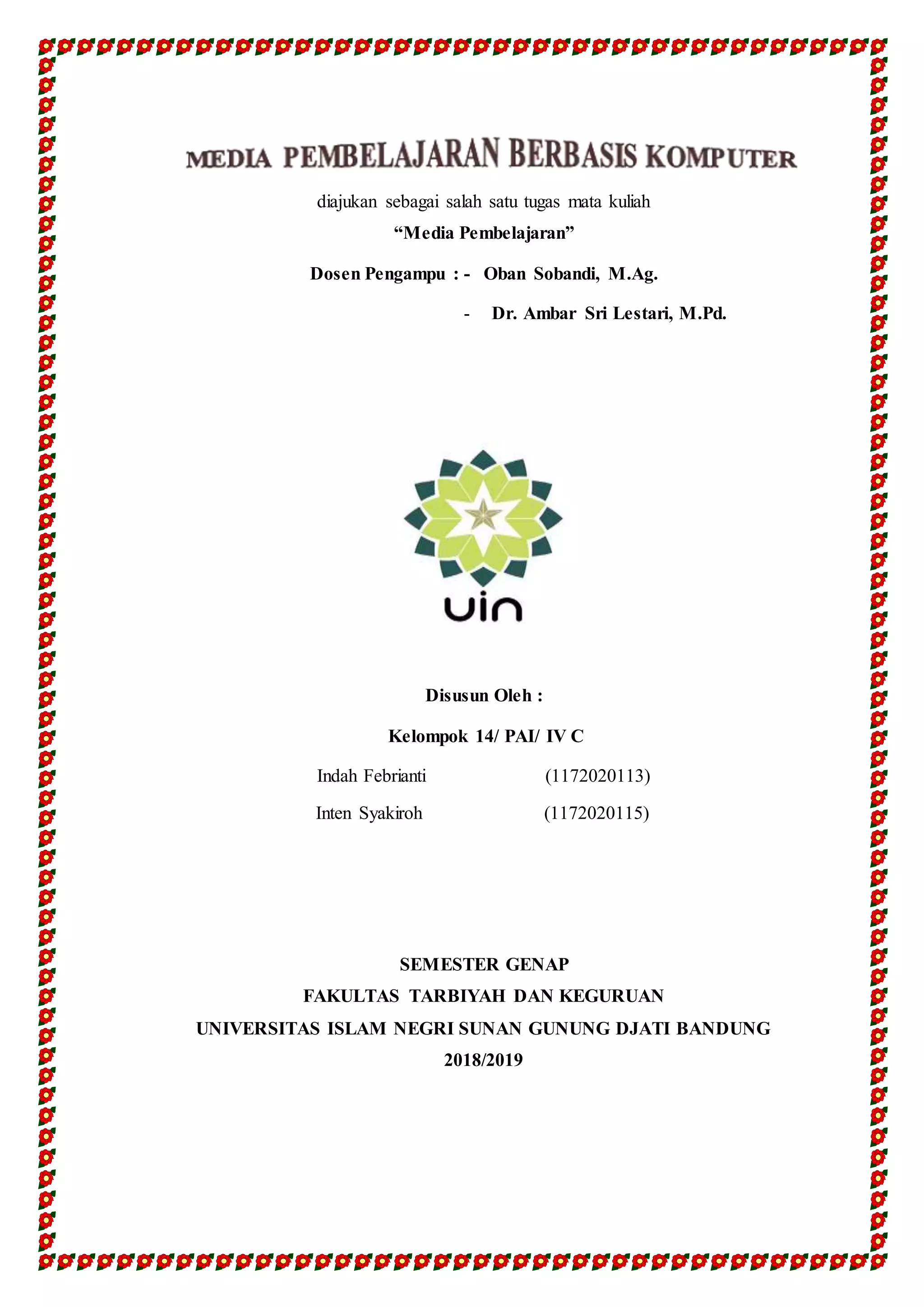 MEDIA PEMBELAJARAN BERBASIS KOMPUTER | PDF
