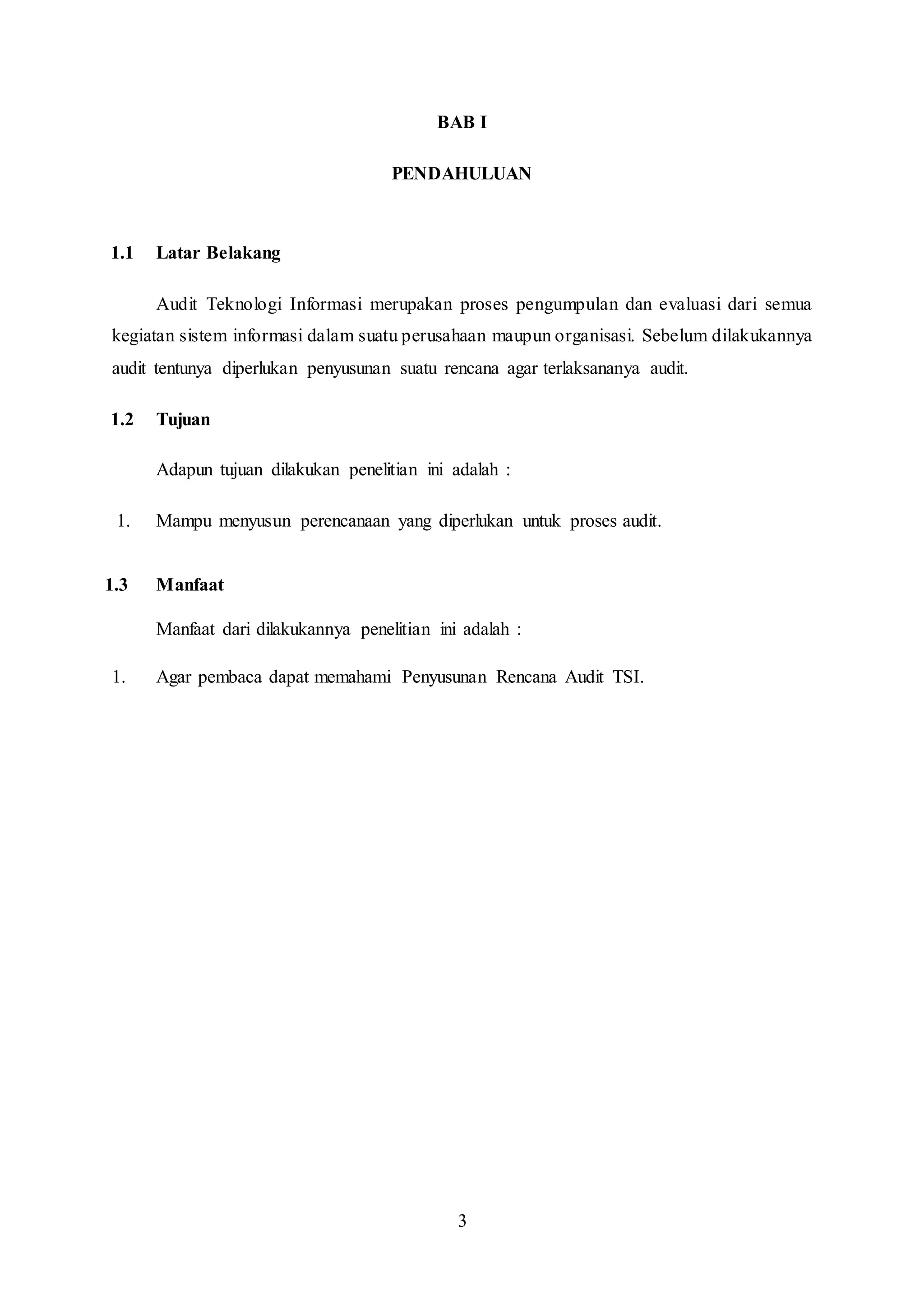 Makalah Capaian 2 : Menyusun Perencanaan Audit TSI | DOCX