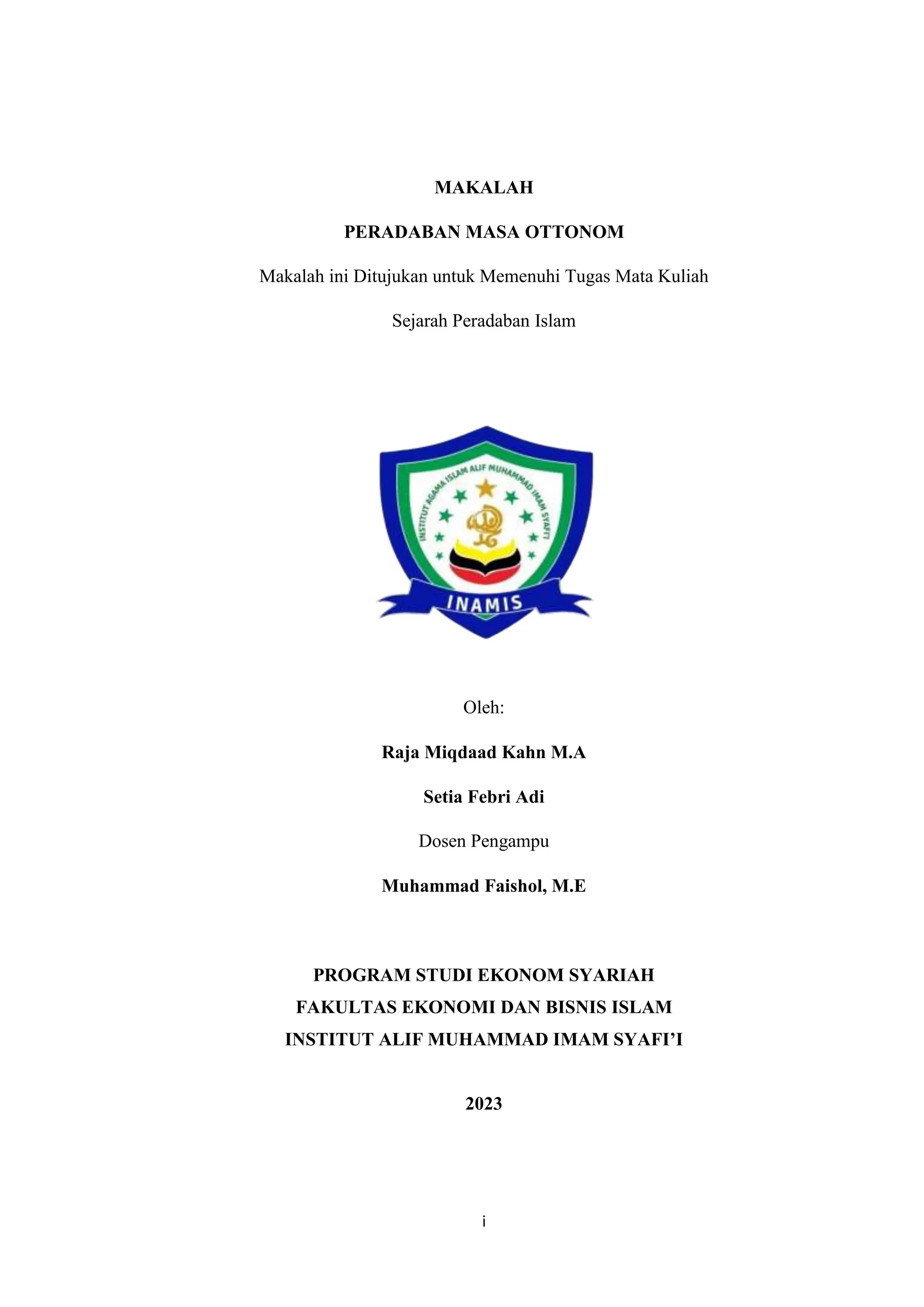 PERADABAN OTTOMAN | PDF PERADABAN OTTOMAN | PDF
