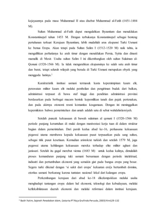 Makalah spi turki usmani | DOCX