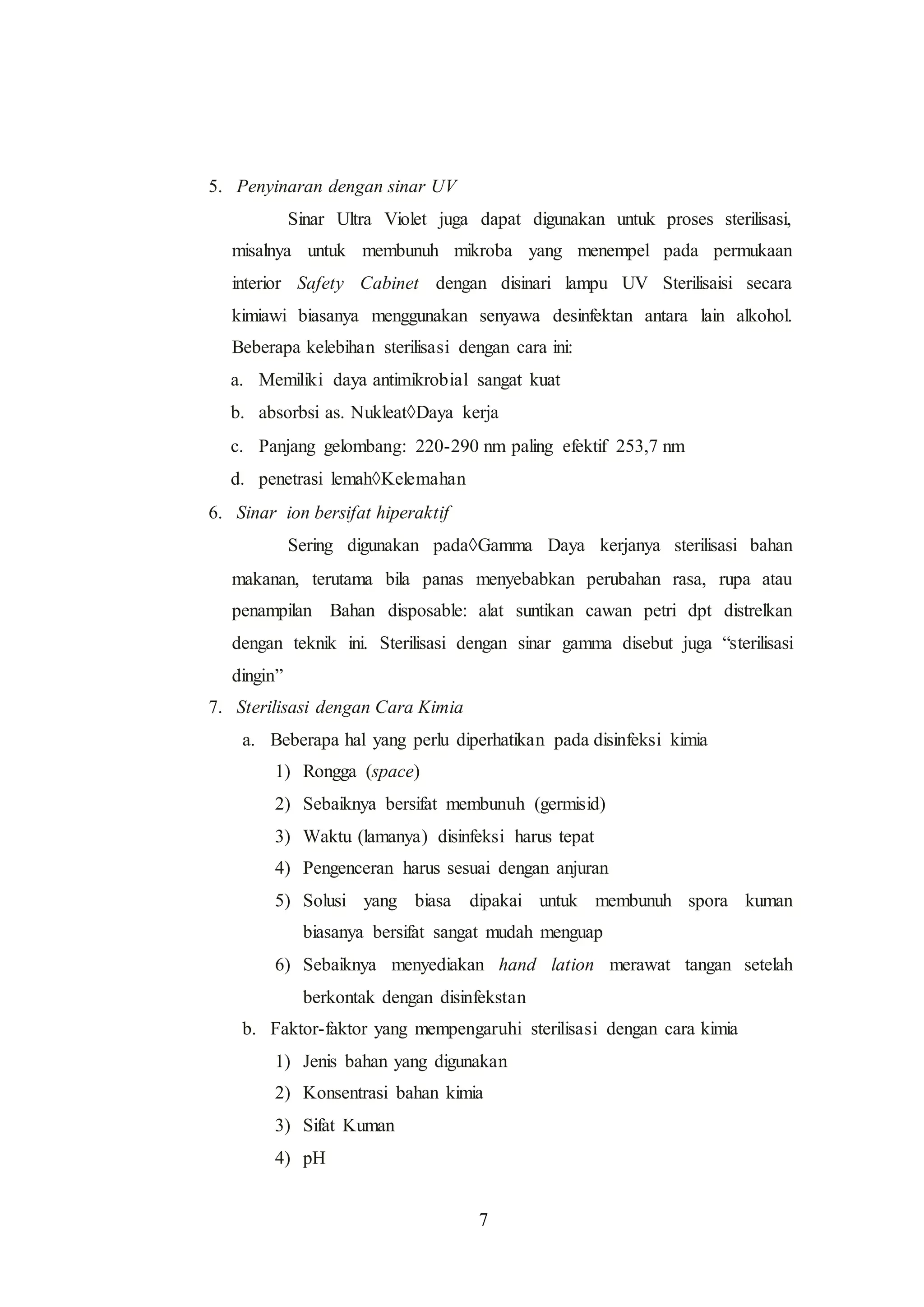 Makalah sterilisasi dan desinfeksi | DOCX