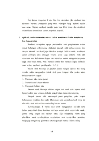 Makalah sterilisasi dan desinfeksi | DOCX