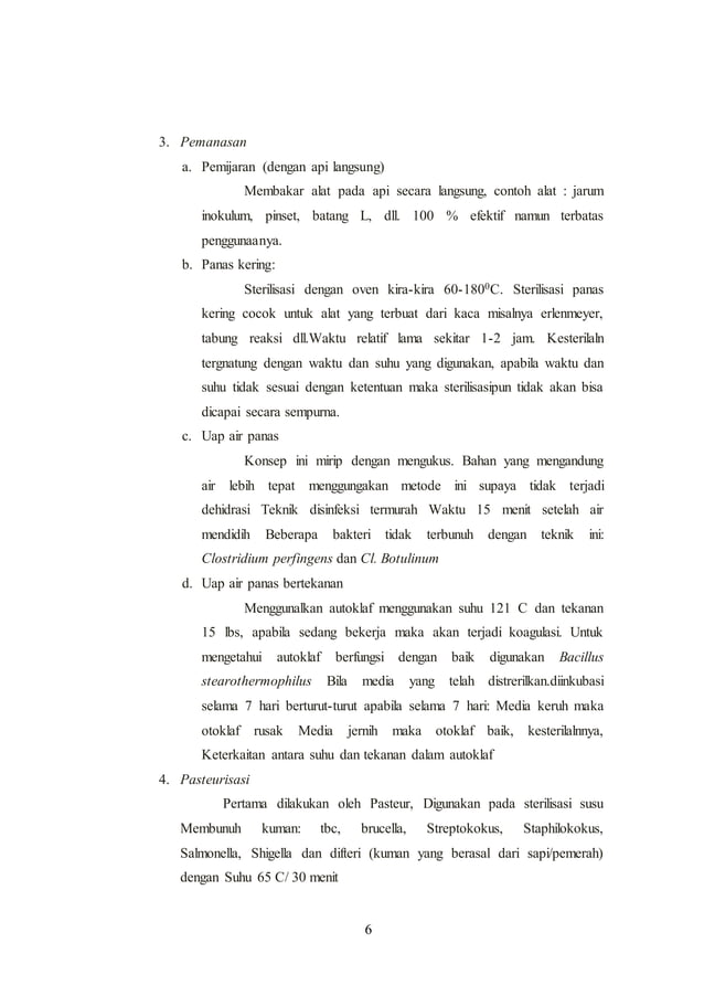 Makalah sterilisasi dan desinfeksi | DOCX
