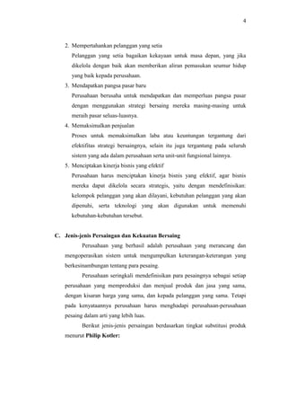 Makalah strategi bersaing | DOC