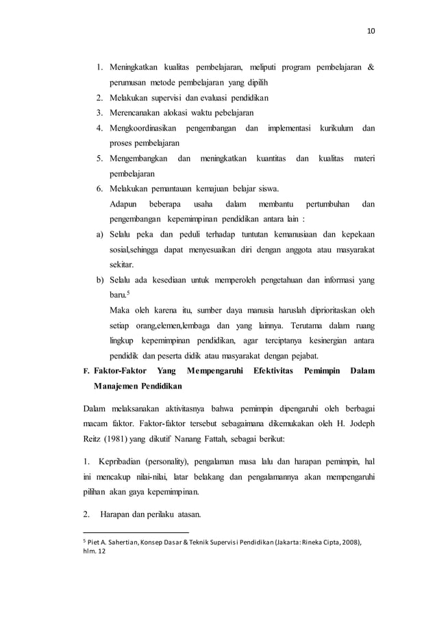 KEPEMIMPINAN PENDIDIKAN | DOCX