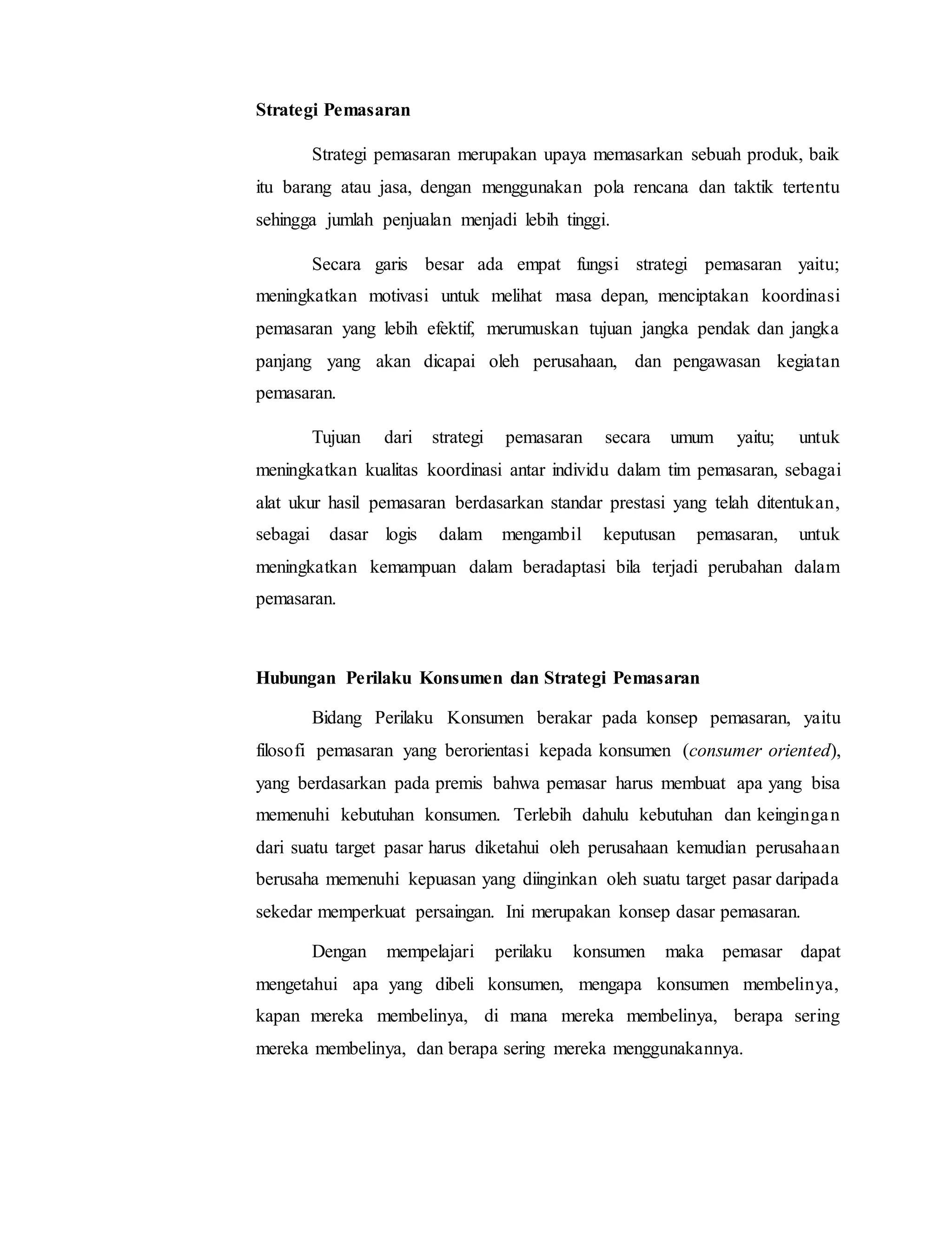 Makalah strategi pemasaran gojek | DOCX