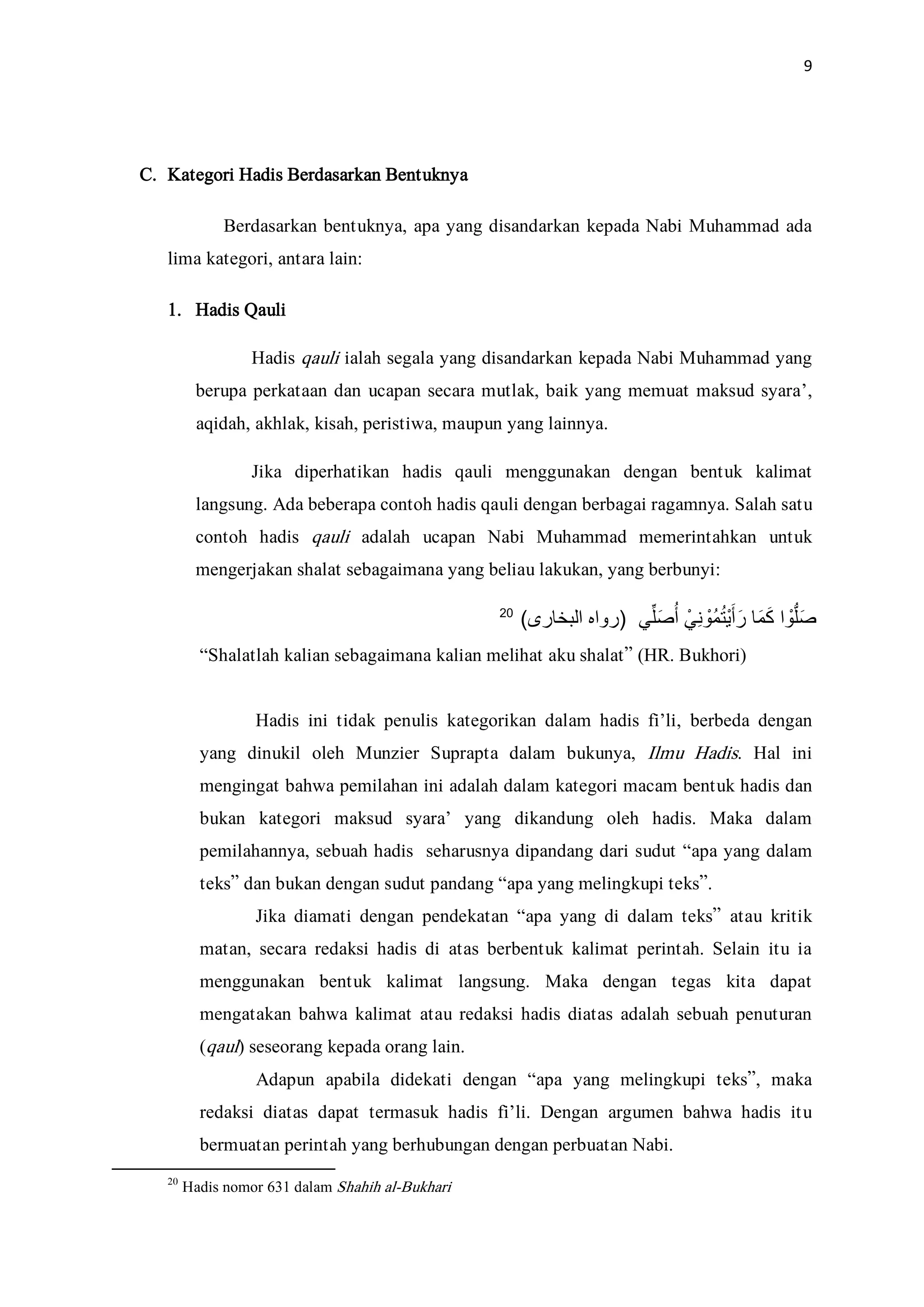 Kajian Seputar Istilah Hadis dan yang Berkaitan dengannya | PDF