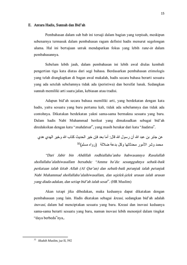 Kajian Seputar Istilah Hadis dan yang Berkaitan dengannya | PDF