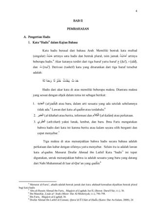 Kajian Seputar Istilah Hadis dan yang Berkaitan dengannya | PDF